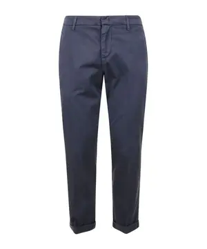 DONDUP Slim Cuffed Pants - Black