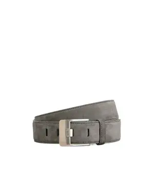 TOD'S Suede Leather Belt - Grey
