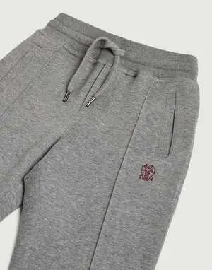 Brunello Cucinelli Drawstring Logo Track Pants - Dark Gray