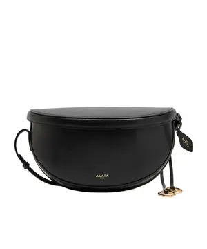 Alaïa Hip East West Grained Leather Cross-body Bag - Black