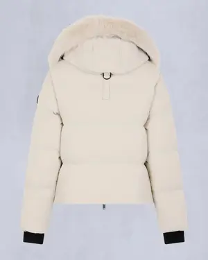 Moose Knuckles Nyluxe Misti Puffer Jacket With Detachable Hood And Fur Trim