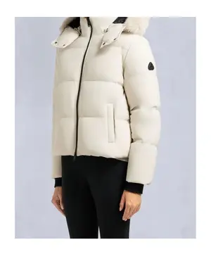 Moose Knuckles Nyluxe Misti Puffer Jacket With Detachable Hood And Fur Trim