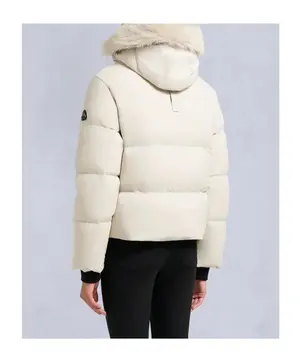 Moose Knuckles Nyluxe Misti Puffer Jacket With Detachable Hood And Fur Trim