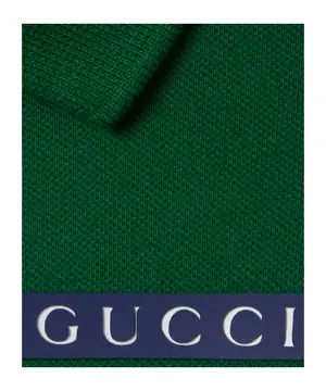 Gucci Baby Cotton Piquet Polo Shirt