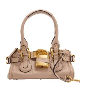Chloé Small Grained Leather Shoulder Bag - Nude