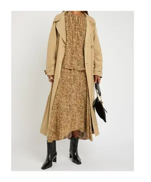 Isabel Marant Étoile Printed Silk Chiffon Cover-up - Brown