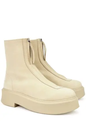 THE ROW Nubuck Ankle Boots