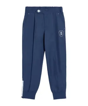 Brunello Cucinelli Zipped-cuff Trousers With Logo Patch