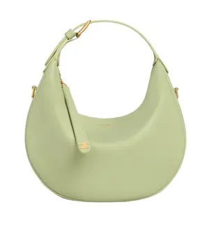 Celine Teen Lulu In Grained Calfskin - Sage