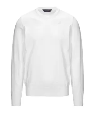 K-WAY Long-sleeved Crewneck Jumper - White