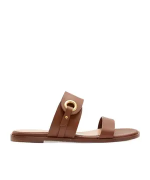 GIANVITO ROSSI Gianvito Rossi Leather Belted Sandals Brown