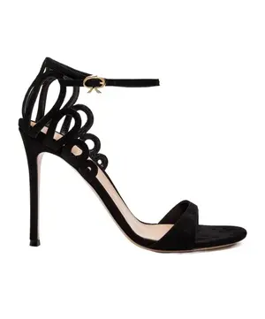GIANVITO ROSSI Elisa Cut-out Suede Sandals
