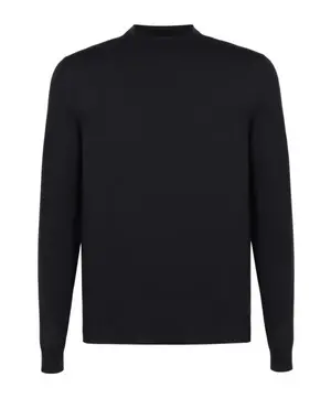ZANONE Mock Neck Knitwear - Black
