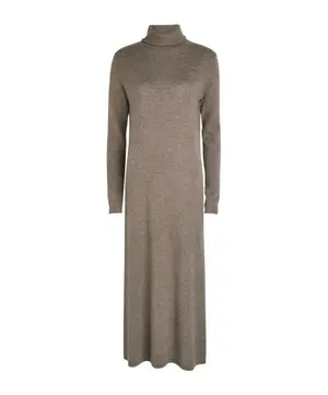 LISA YANG Cashmere Midi Dress - Gray
