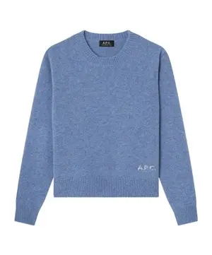 A.p.c. Boxy Wool Sweater - Grey-blue