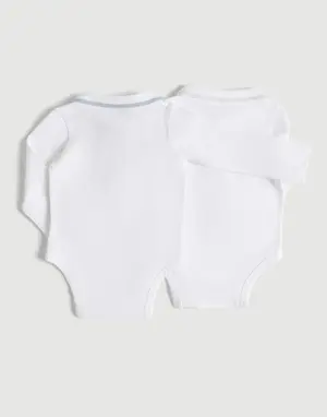 Brunello Cucinelli Stretch Cotton Jersey Long Sleeve Baby Bernie Bodysuit
