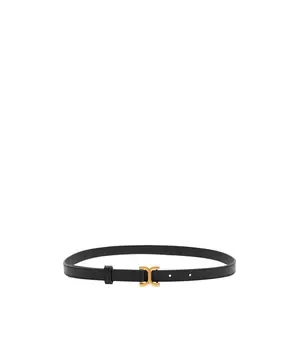 Chloé Marcie Grained-leather Belt - Green