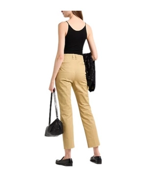 Saint Laurent High Waisted Straight Leg Trousers