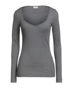 Brunello Cucinelli Stretch Knit Long Sleeve Top