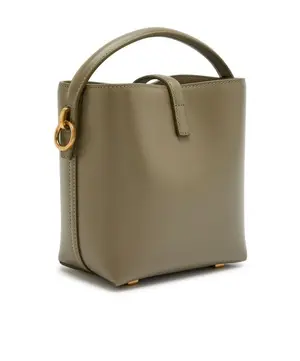 Saint Laurent Le 37 Mini Leather Bucket Bag