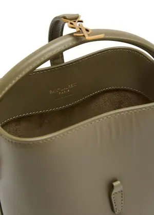 Saint Laurent Le 37 Mini Leather Bucket Bag