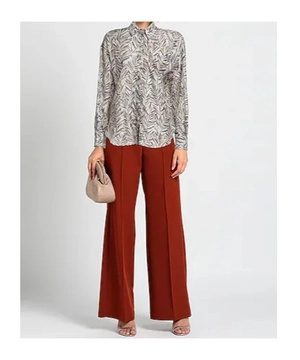 Brunello Cucinelli Floral Print Silk Blouse