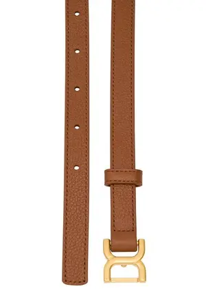 Chloé Marcie Grained-leather Belt