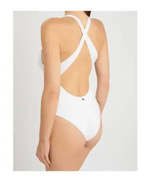 Max Mara Cristel Plunge Halterneck Swimsuit