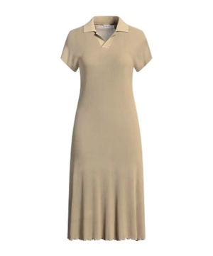 Burberry Midi Knitted Polo Dress
