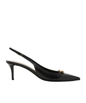 Valentino Garavani 60 Vlogo Leather Slingback Pumps