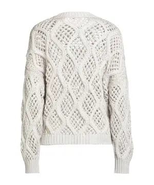 Brunello Cucinelli Sequin Embellished Round Neck Cardigan