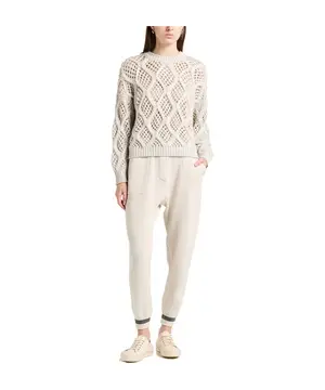 Brunello Cucinelli Sequin Embellished Round Neck Cardigan