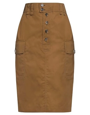 Saint Laurent Slim Fit Straight Skirt