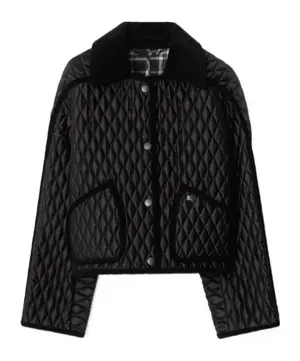 Burberry Cropped Quilted Jacket
