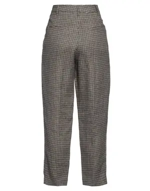 Brunello Cucinelli High-waisted Tweed Houndstooth Trousers
