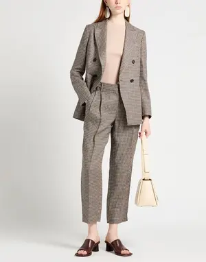Brunello Cucinelli High-waisted Tweed Houndstooth Trousers