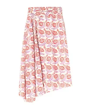 Isabel Marant Étoile Floral-print Asymmetric Satin Skirt