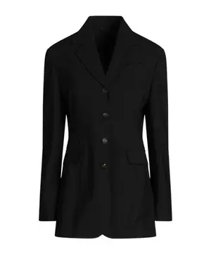 Brunello Cucinelli Solid Color Minimalist Blazer - Black