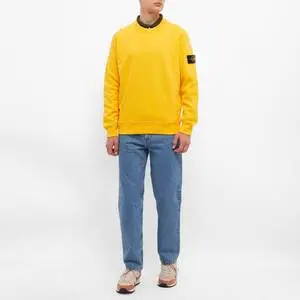 Stone Island Logo Patch Crew Neck Sweatshirt