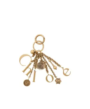 Chloé Symbols Logo Bag Charm - Nude