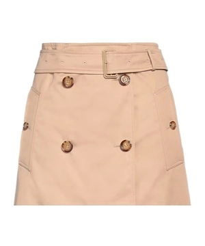 Burberry Twill Belted Mini Skirt