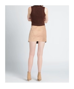 Burberry Twill Belted Mini Skirt