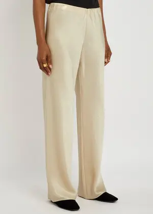 Vince Fluid Satin Bias Trousers