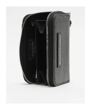 Acne Studios Logo Patch Zipped Wallet