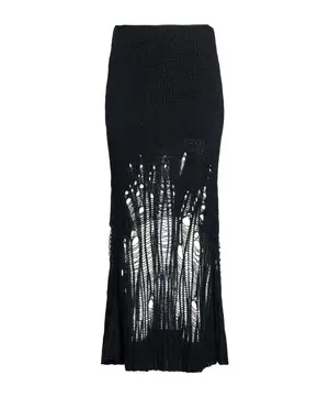 Chloé Hollow Knit Flare Skirt