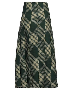 Burberry Wool Wrap Skirt With Fringes