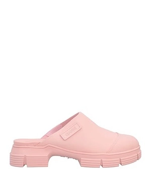GANNI Rubber Mules With Embossed Logo