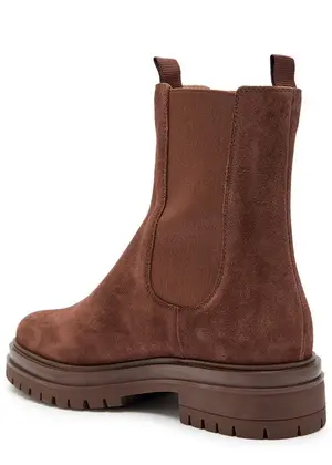 GIANVITO ROSSI Chester Suede Chelsea Boots - Brown