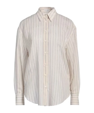 Brunello Cucinelli Striped Metallic Shirt