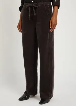 Citizens Of Humanity Aurora Straight-leg Corduroy Trousers - Black